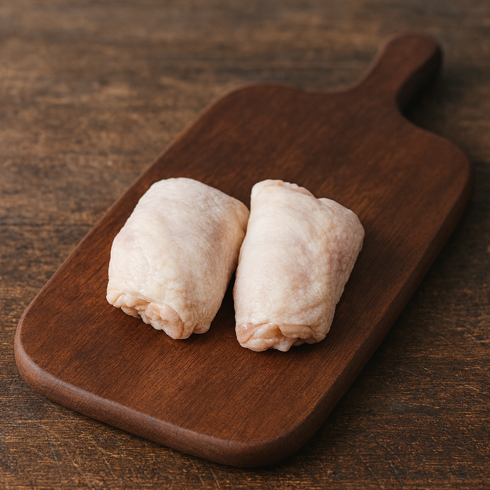 Free Range Chicken Thigh Fillets - Skin On (500g) – Meat Merchant